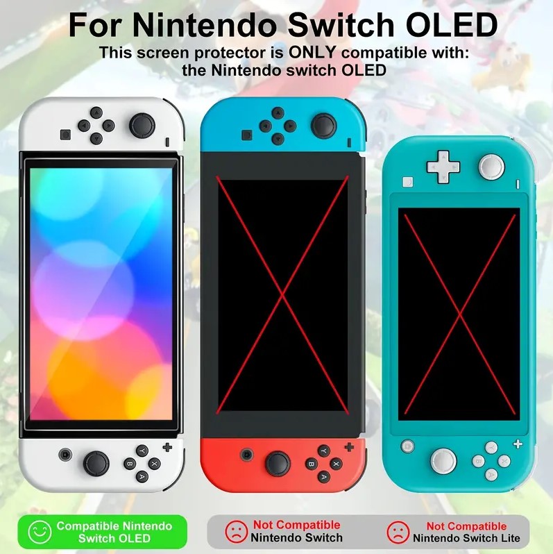 Ultrabright Screen protector Nintendo Switch OLED 2 Stuks | Fonu