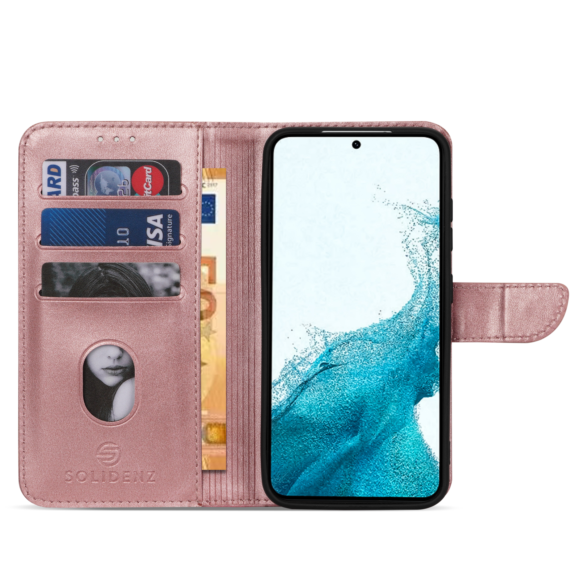 Solidenz bookcase Oppo A79 5G Roségoud | Fonu