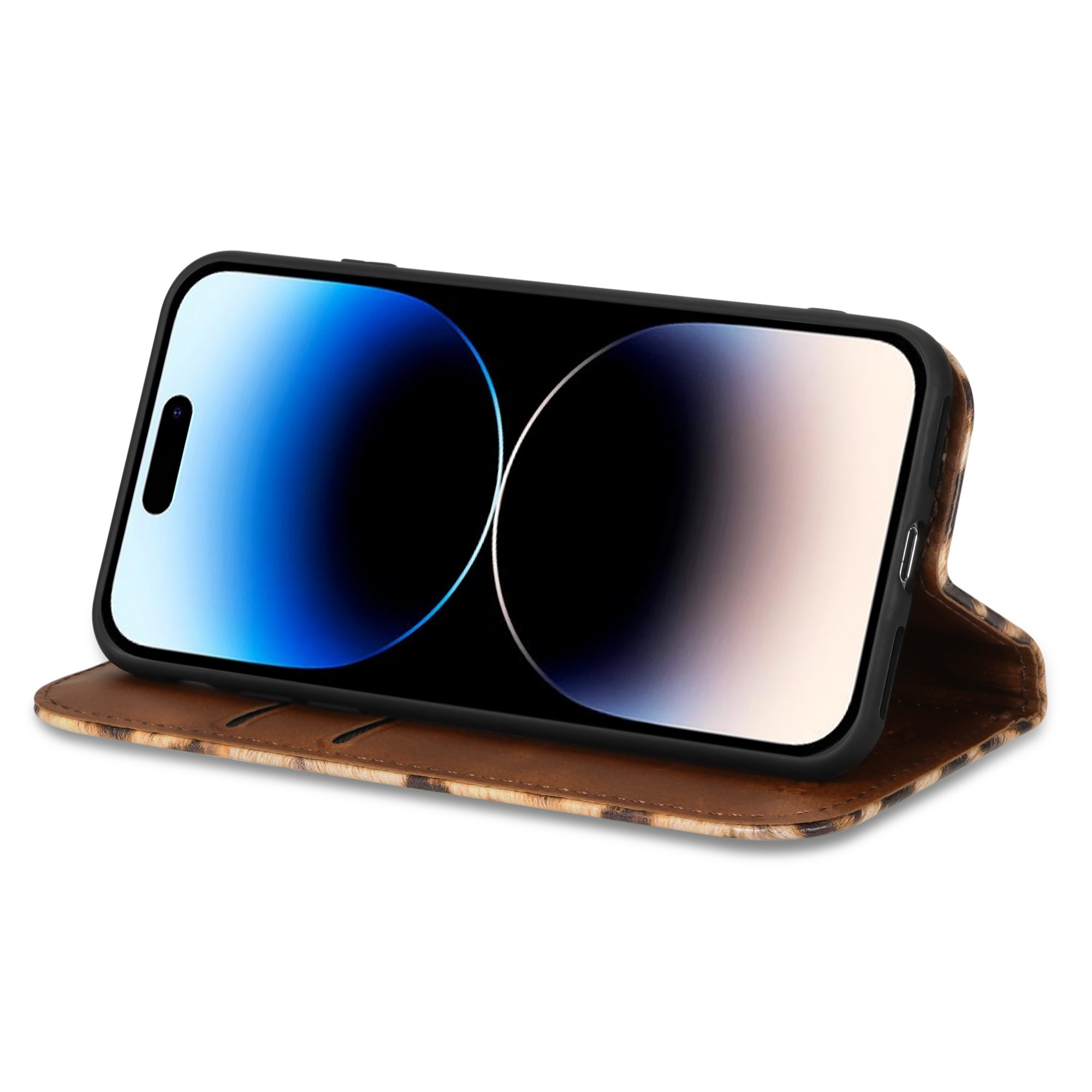 Solidenz bookcase iPhone 16 Luipaard | Fonu