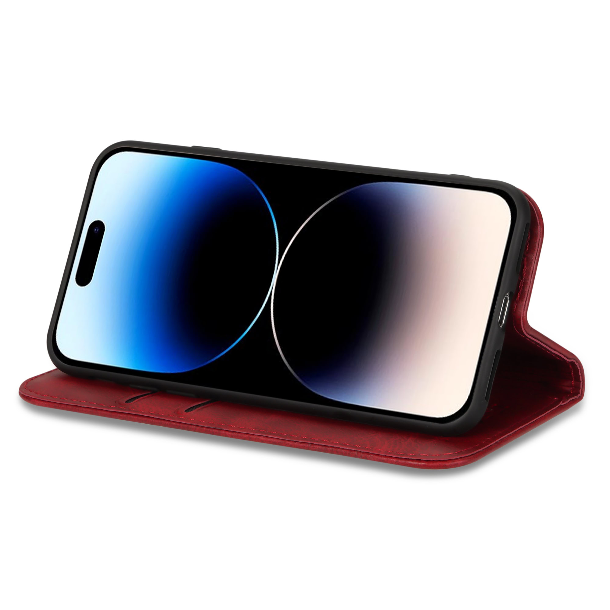 Solidenz bookcase iPhone 16 Rood | Fonu