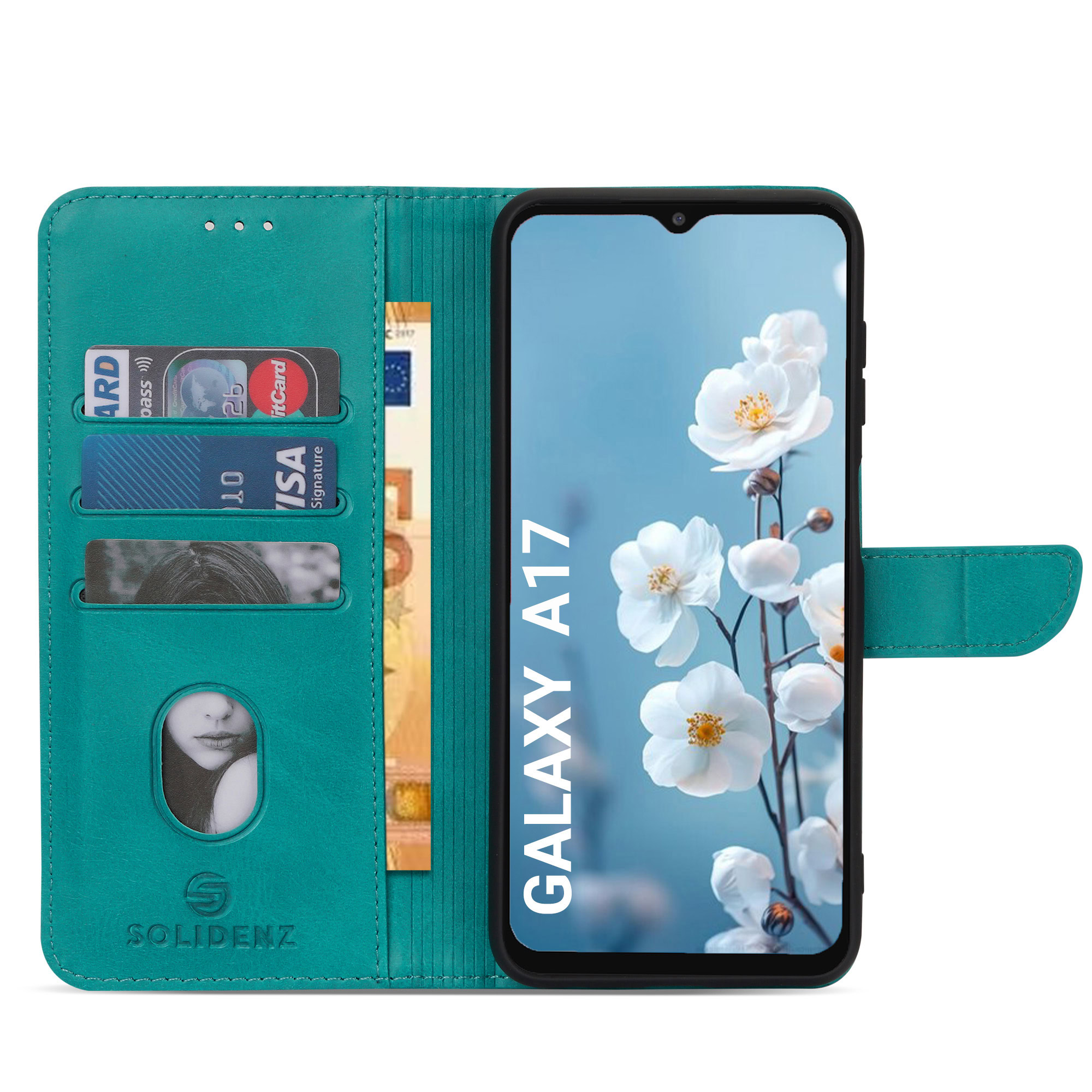 Solidenz bookcase Samsung Galaxy A17 Vlinders | Fonu